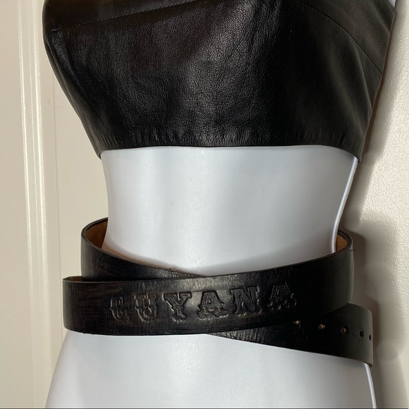 Handmade | Accessories | Handmade Guyana Black Genuine Leather Waist ...